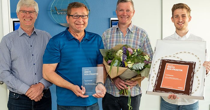 Mikkel og Vestergaard Company vinder Årets KEApraktik 2019 - Mit KEA